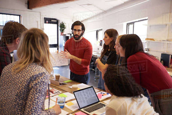 Creative brainstorming meeting in design office - Royalty-free Stock ...