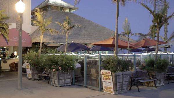Static shot of a beach bar in California - HD Rights-managed Stock ...