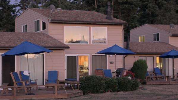 Static shot of an idyllic house in Washington State - Stock Video ...