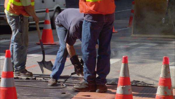 Construction crew working - HD Rights-managed Stock Video Footage ...