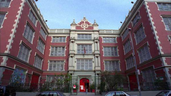 Static shot of an elementary school building in New York City - HD ...