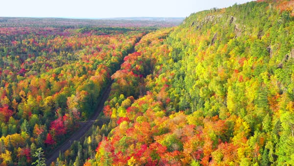 Unbeatable Autumn Scenery, Forests and Cliffs of Michigan's Upper ...