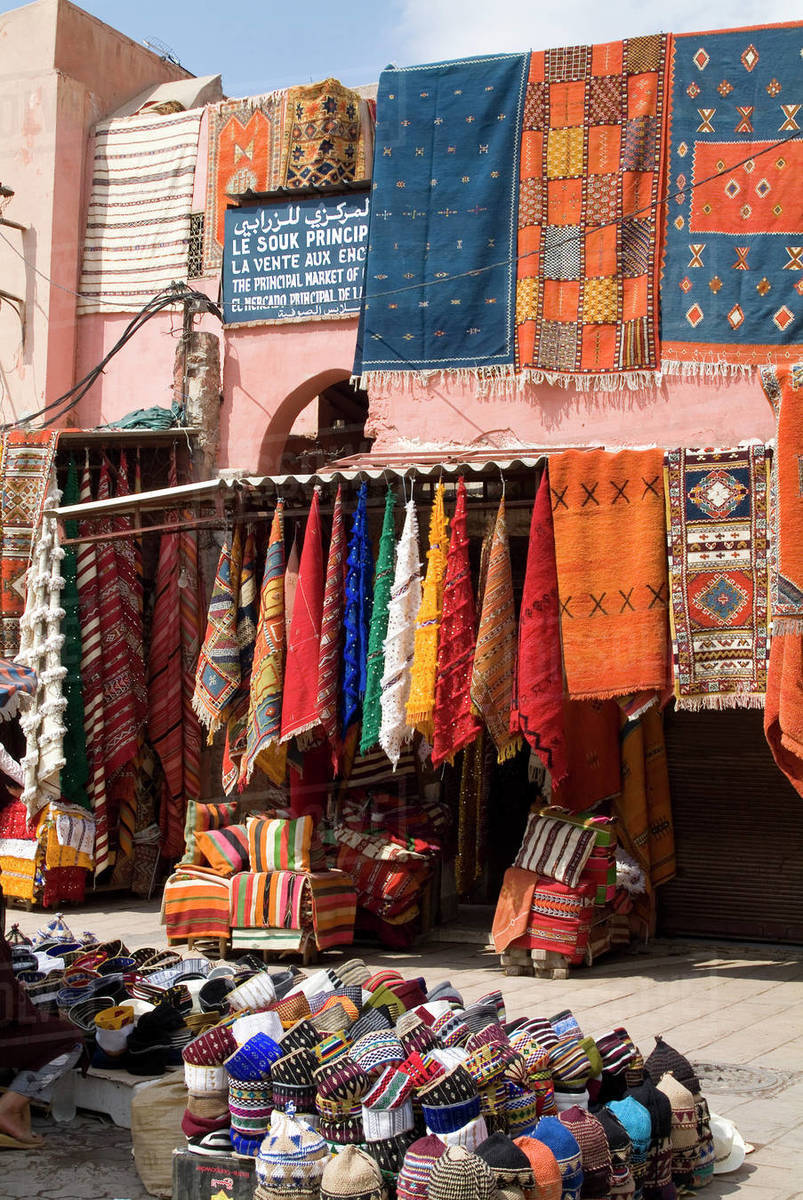 Market stall in Marrakesh, Morocco. - Stock Photo - Dissolve
