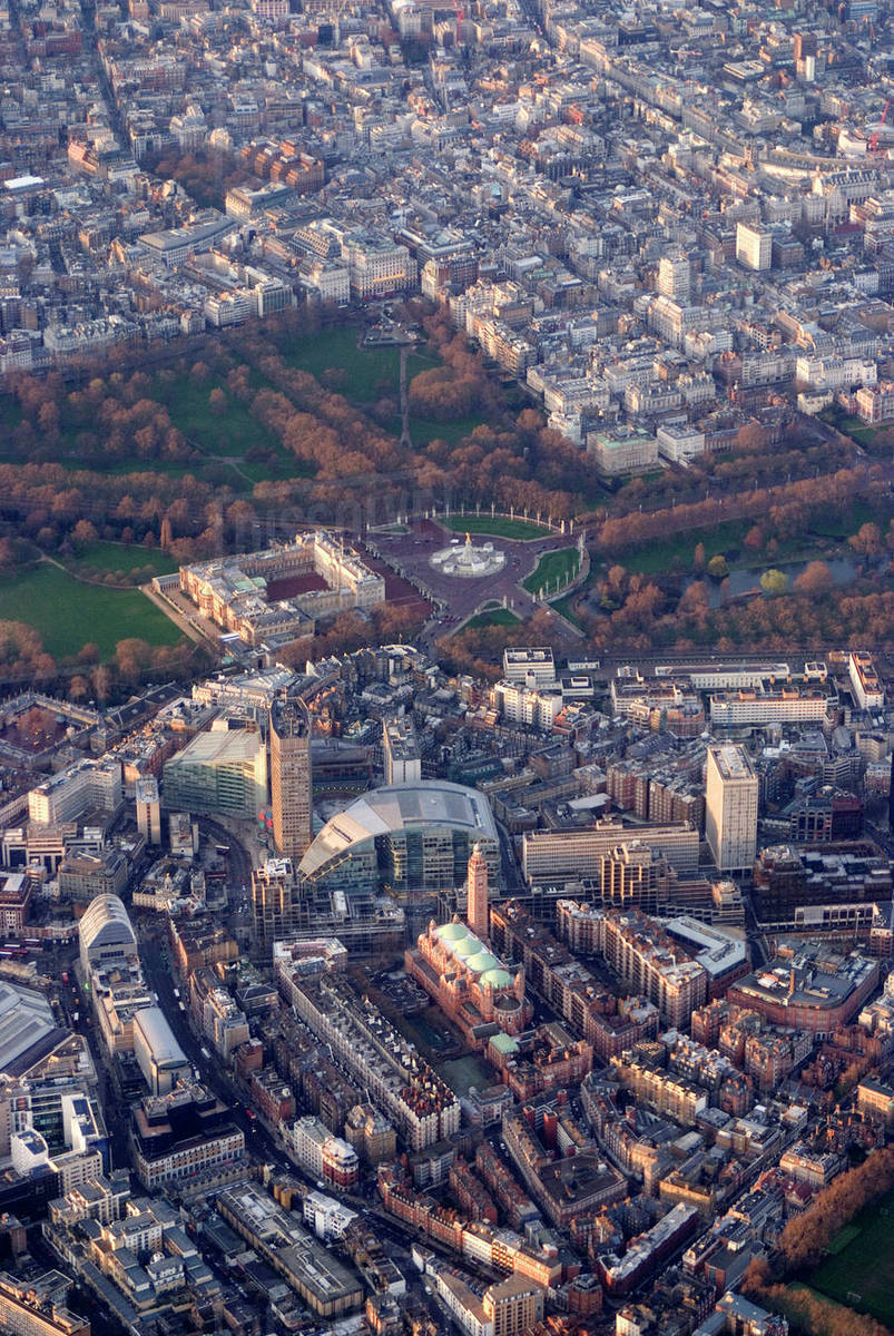 Aerial view of central London - Royalty-free Stock Photo | Dissolve