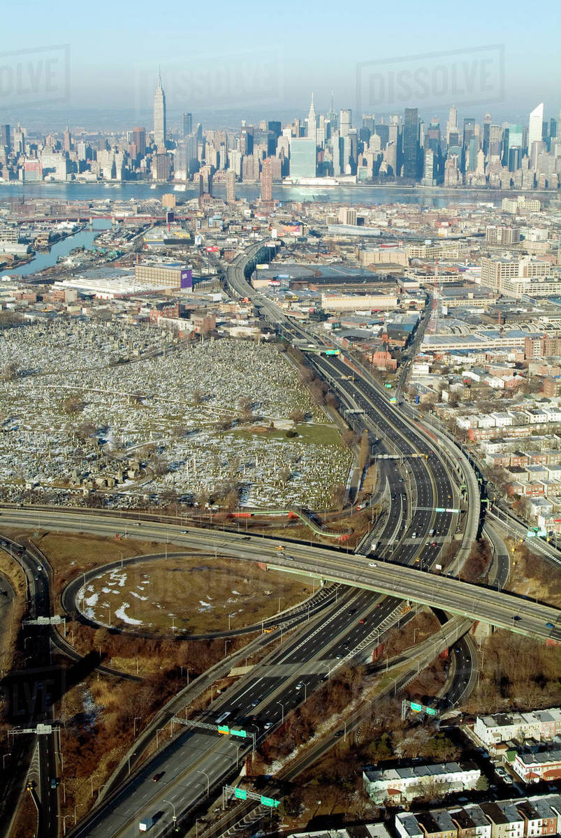 Aerial view of Manhattan Island, New York City, NY, USA - Royalty-free ...
