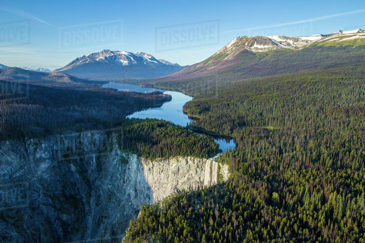 Hunlen Falls, Canada's highest free falling waterfall, Tweedsmuir South ...