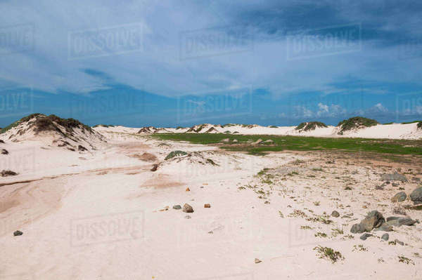 Scenic with Sand Dunes, Aruba, Lesser Antilles, Caribbean - Royalty ...
