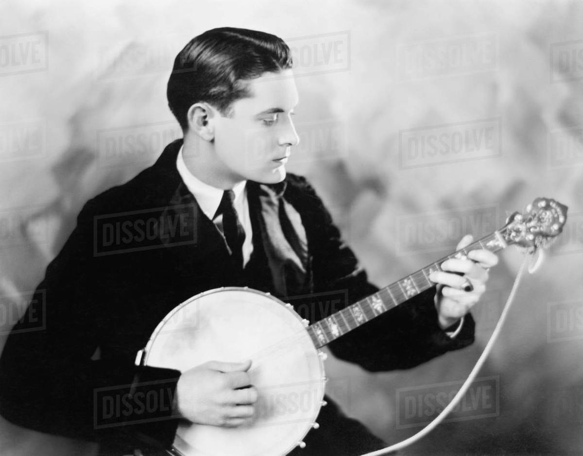 Man playing a banjo - Royalty-free Stock Photo | Dissolve