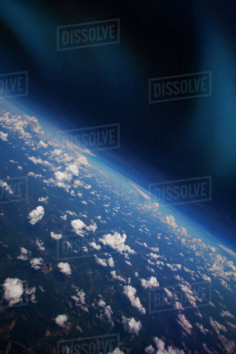 Clouds in Earth atmosphere viewed from space - Royalty-free Stock Photo ...