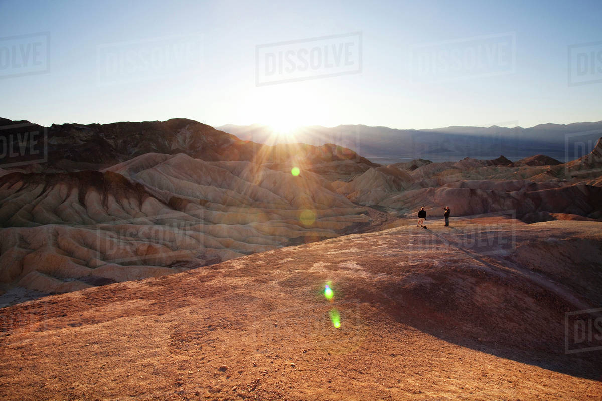 Barren earth in Death Valley - Stock Photo - Dissolve