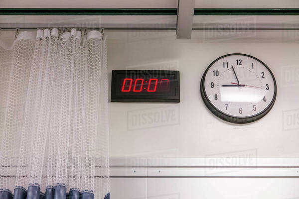 Clocks in hospital room - Royalty-free Stock Photo | Dissolve