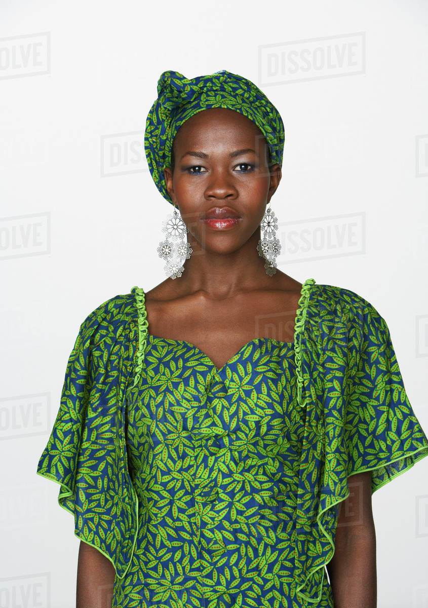 Ugandan woman wearing traditional dress - Royalty-free Stock Photo ...