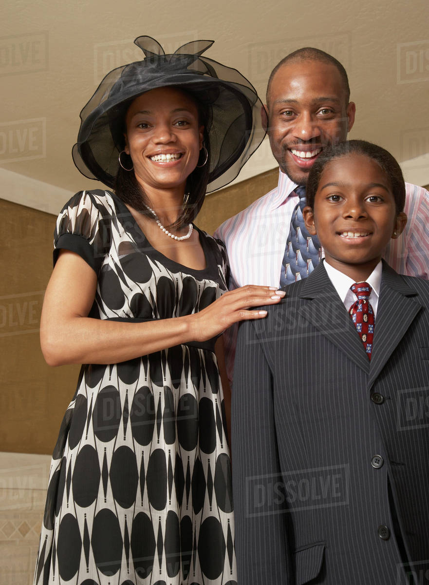 African family dressed for church - Royalty-free Stock Photo | Dissolve