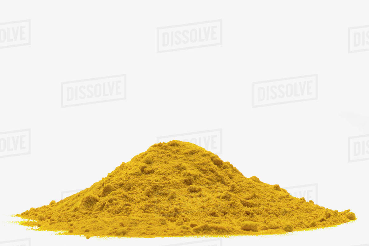 Pile of yellow powder - Royalty-free Stock Photo | Dissolve