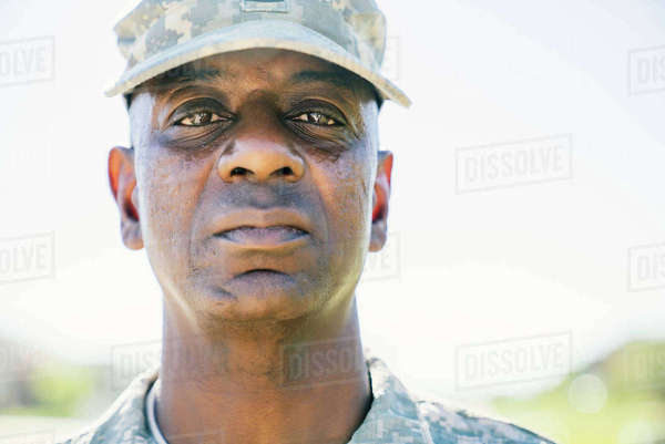 Serious Black soldier - Royalty-free Stock Photo | Dissolve