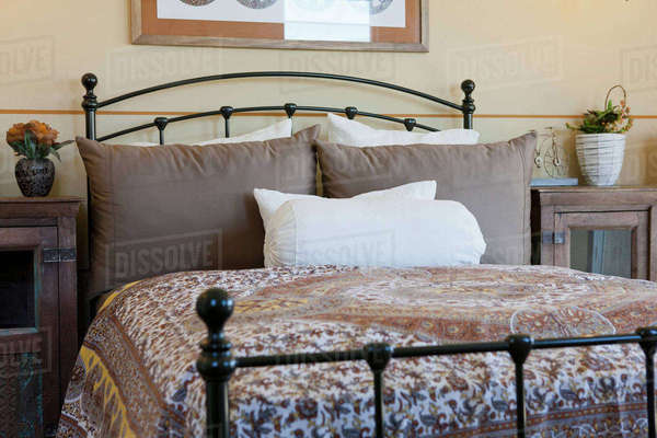 Interior of middle class bedroom - Royalty-free Stock Photo | Dissolve