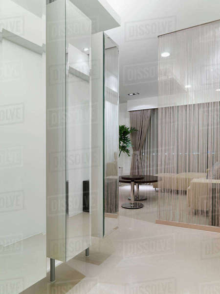 Modern interior with rotating cabinets - Royalty-free Stock Photo ...