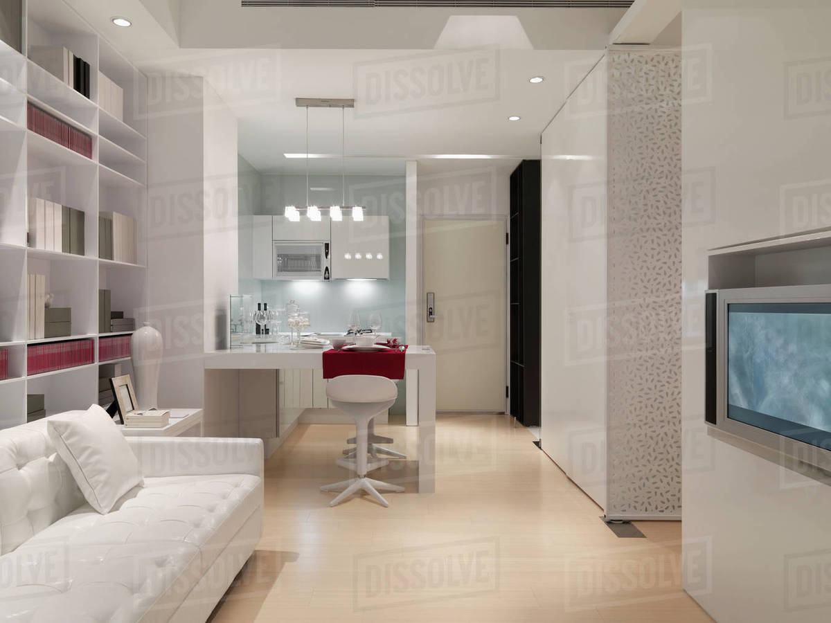 Bright white modern interior - Stock Photo - Dissolve