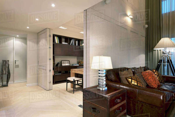 Interior view of modern home - Royalty-free Stock Photo | Dissolve