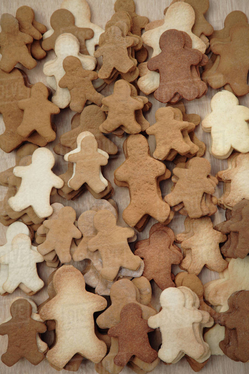 Large group of gingerbread man cookies - Royalty-free Stock Photo ...