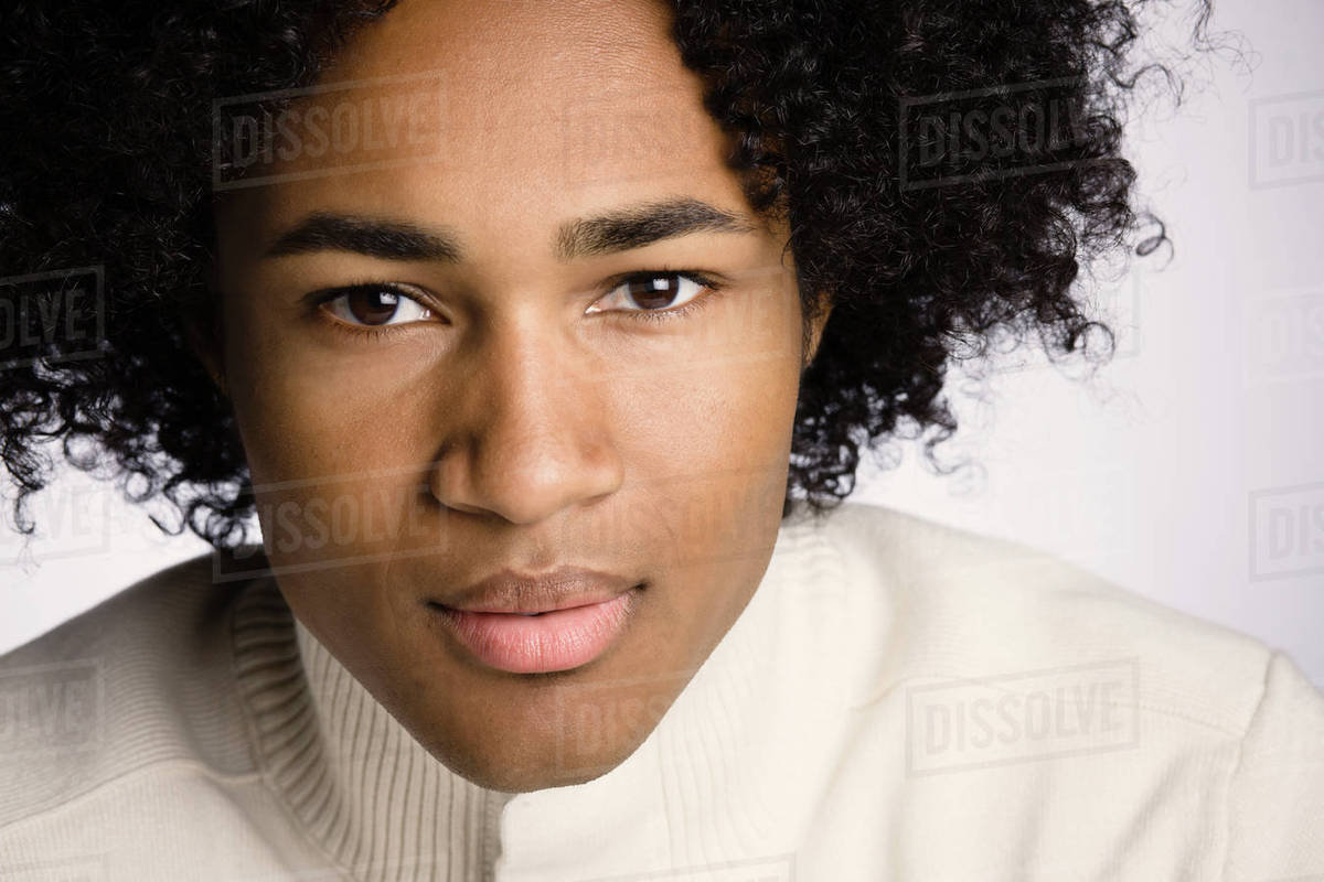 Serious mixed race man - Stock Photo - Dissolve