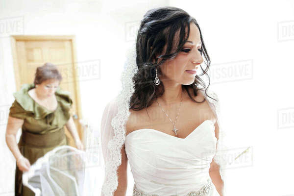 Egyptian bride in wedding dress - Royalty-free Stock Photo | Dissolve