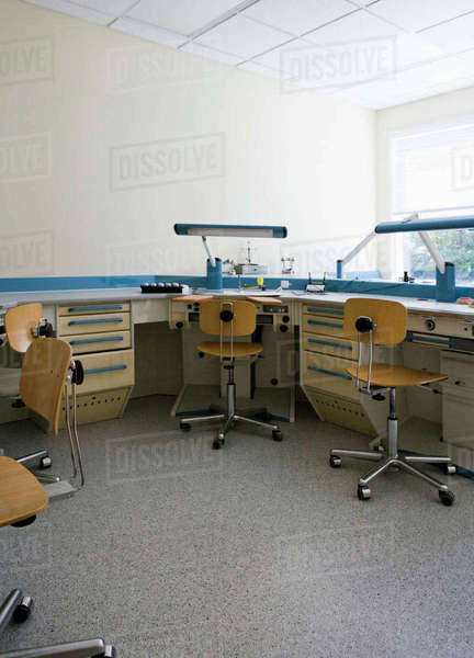 Empty work tables - Stock Photo - Dissolve