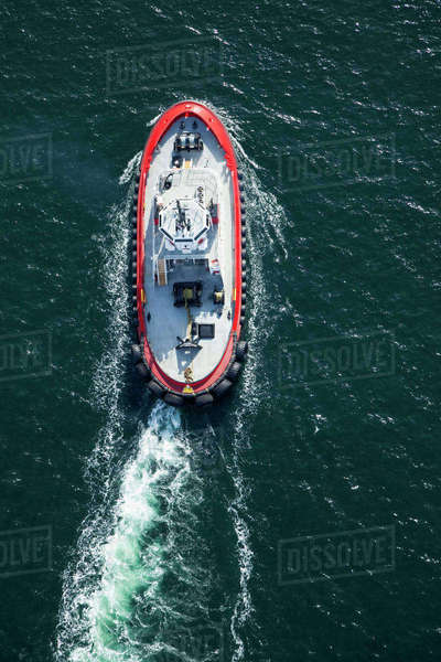 Tugboat in the Water - Stock Photo - Dissolve