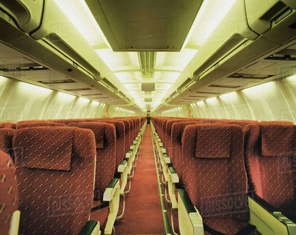 Empty airplane - Royalty-free Stock Photo | Dissolve