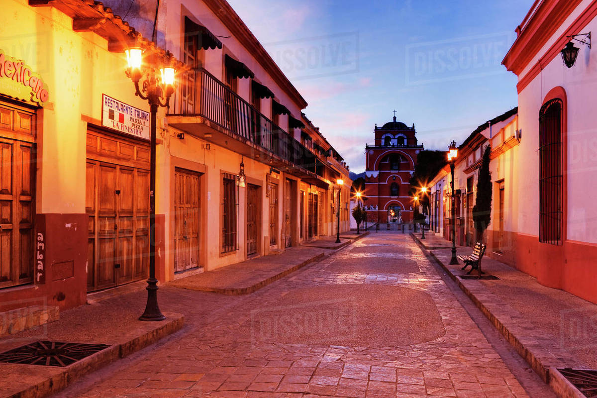Empty Town Street at Dawn - Royalty-free Stock Photo | Dissolve