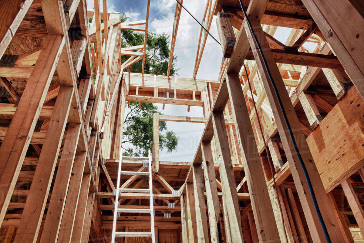 Extension Ladder and Framing - Royalty-free Stock Photo | Dissolve