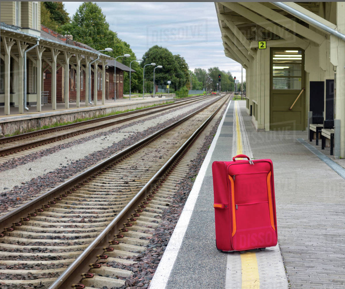 An empty railway station in Estonia - Royalty-free Stock Photo | Dissolve