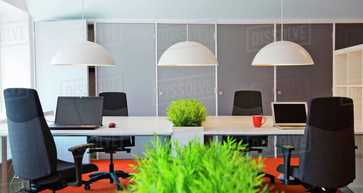 Modern workstation area in office - Royalty-free Stock Photo | Dissolve