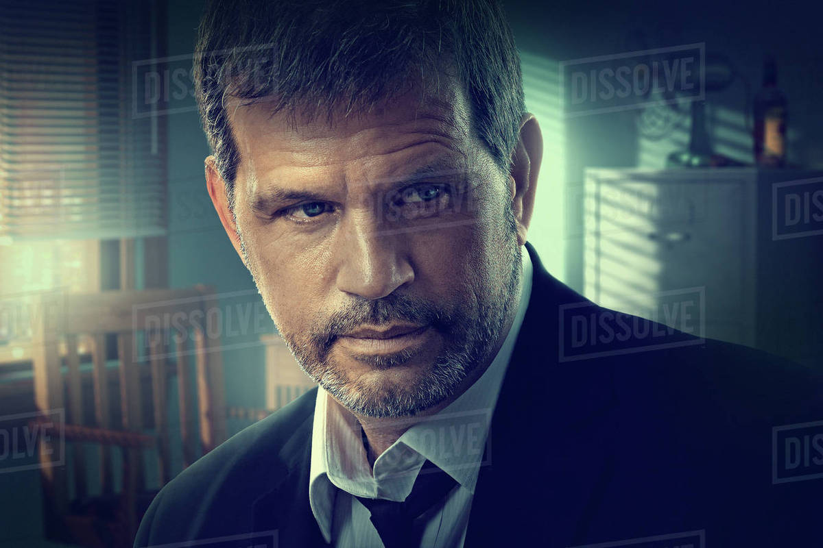 Serious Caucasian businessman in office - Royalty-free Stock Photo ...