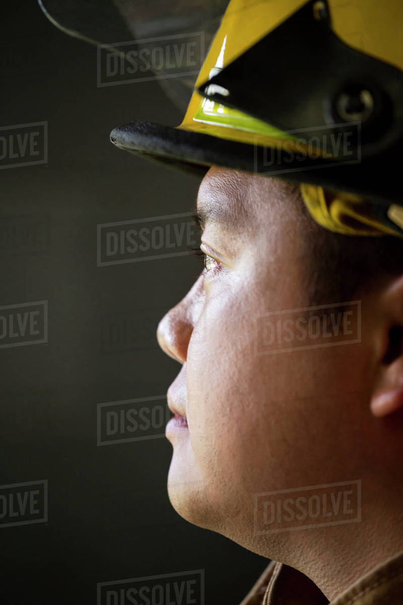 Portrait of Chinese fireman - Royalty-free Stock Photo | Dissolve