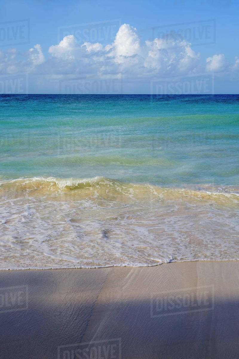 Ocean waves on beach - Stock Photo - Dissolve
