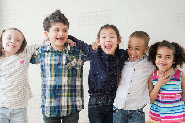 Children hugging - Royalty-free Stock Photo | Dissolve