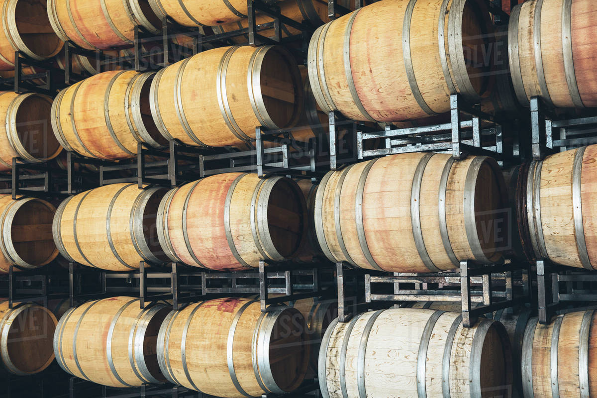 Wine barrels aging - Stock Photo - Dissolve