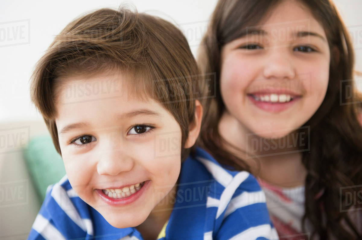 Hispanic children smiling - Royalty-free Stock Photo | Dissolve