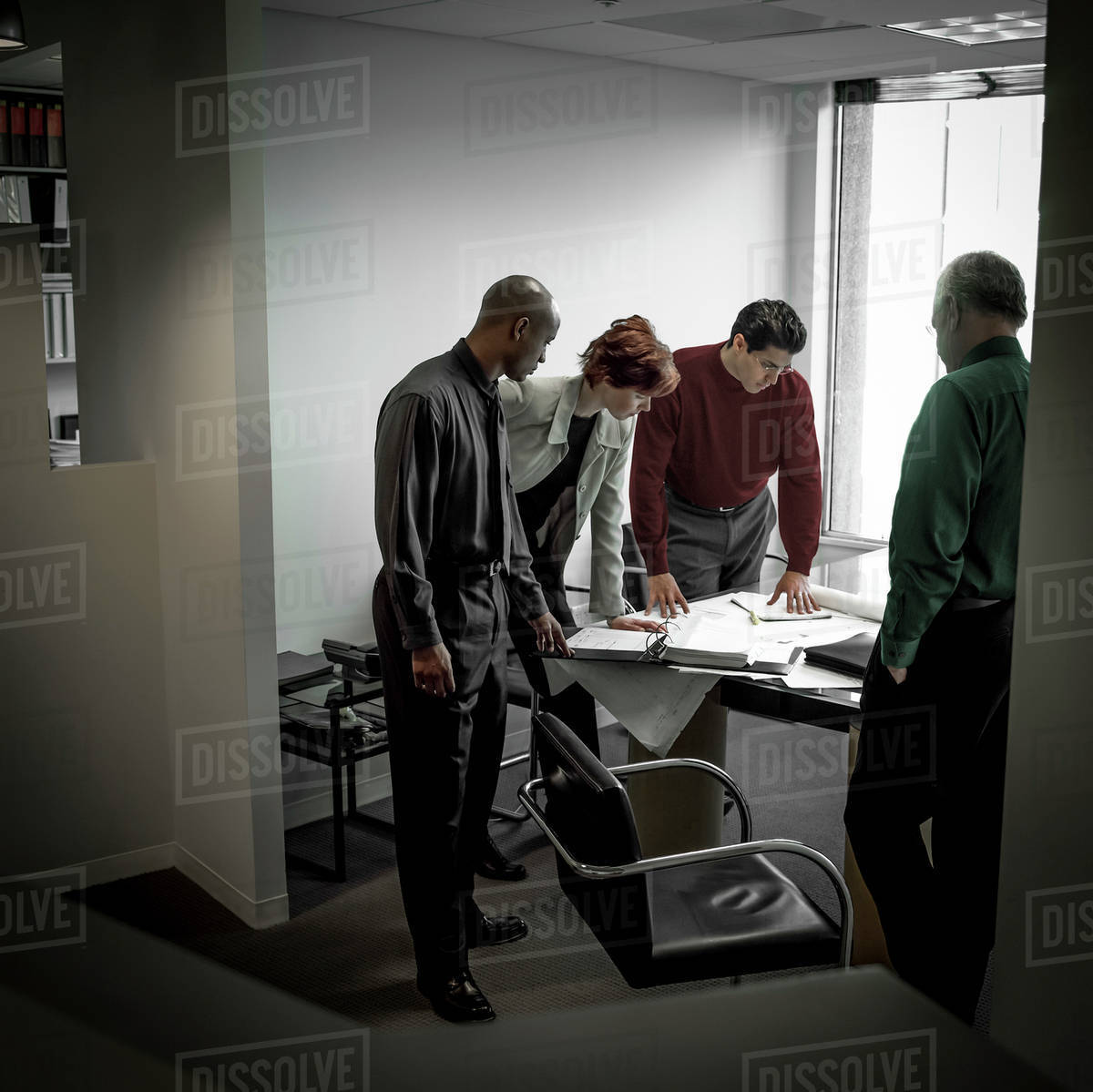 Business people talking in office - Royalty-free Stock Photo | Dissolve
