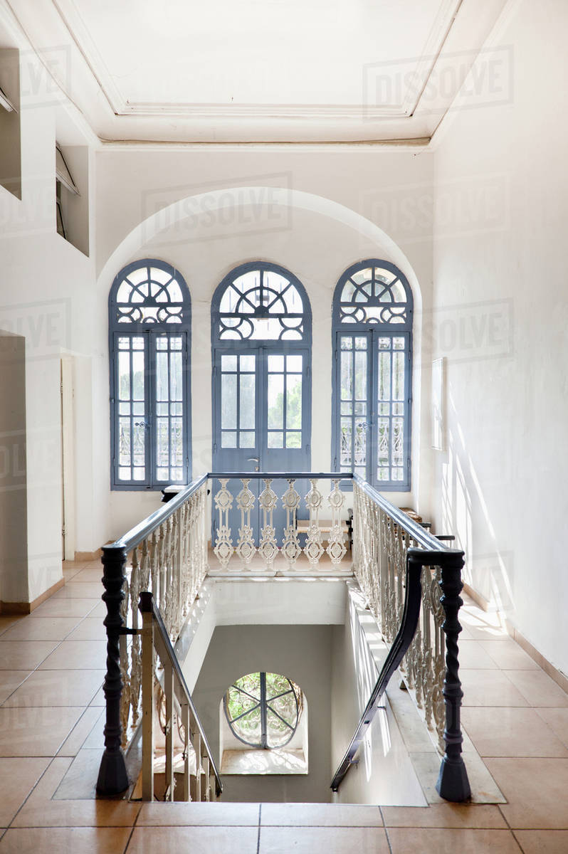 Elegant Stairway and Windows - Royalty-free Stock Photo | Dissolve