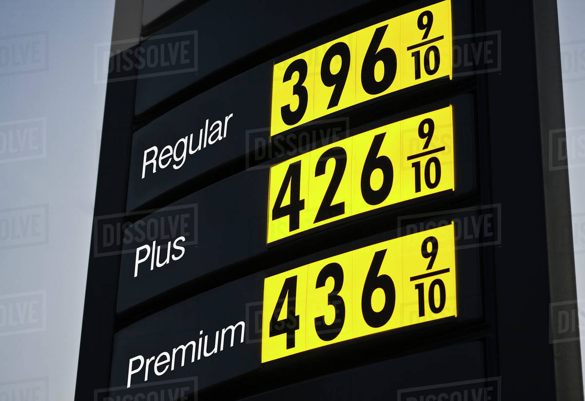 A gas station sign displaying high gas prices - Royalty-free Stock ...