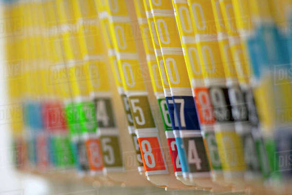 Numbered File Folders - Royalty-free Stock Photo | Dissolve