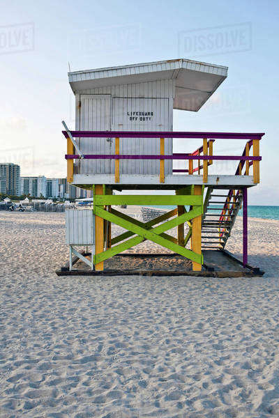 Lifeguard Hut on the Beach - Royalty-free Stock Photo | Dissolve