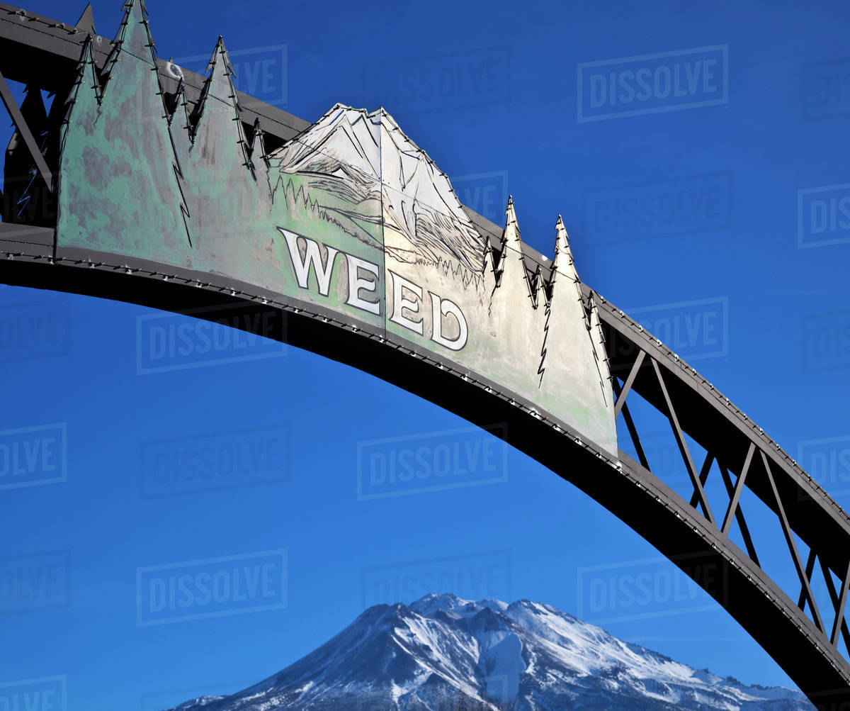 Entrance Sign to Weed California - Royalty-free Stock Photo | Dissolve