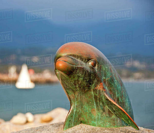 Harbor Dolphin Sculpture - Stock Photo - Dissolve
