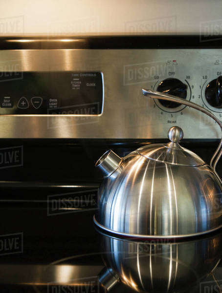 Kettle on a Stove Range - Royalty-free Stock Photo | Dissolve