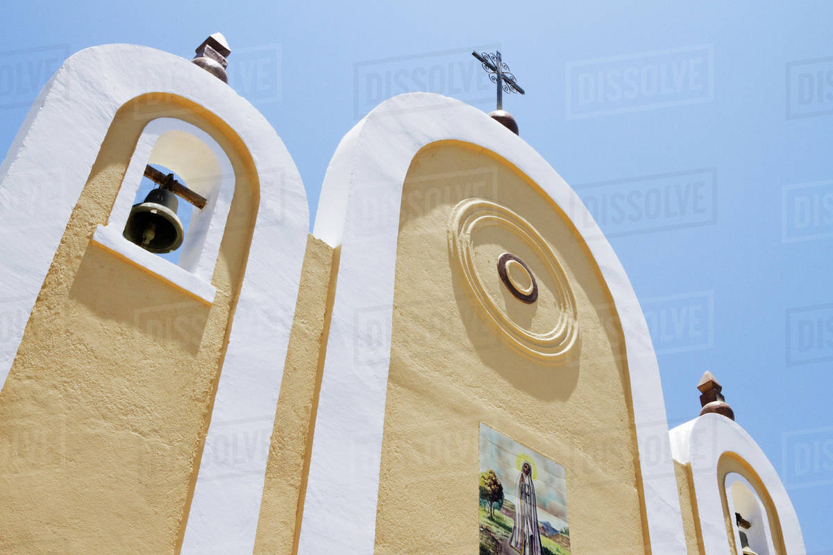 Exterior Facade of a Mexican Church - Royalty-free Stock Photo | Dissolve