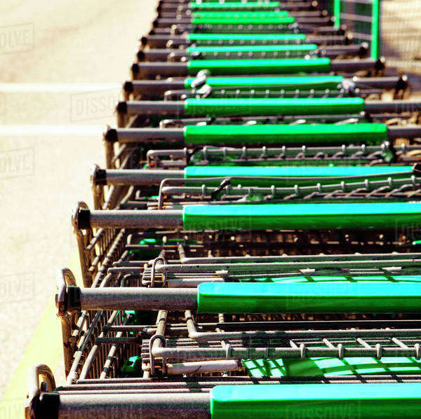 Shopping Carts Stacked Together - Royalty-free Stock Photo | Dissolve