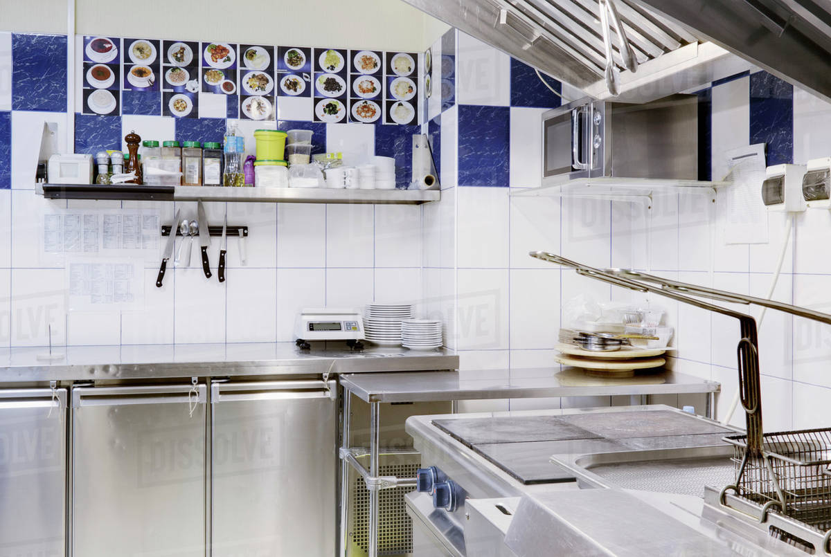 Empty restaurant kitchen - Stock Photo - Dissolve
